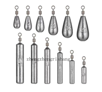 20pcs Fishing Sinkers Drop Shot Weights Round Sinker Lead Weight 1/8oz ...
