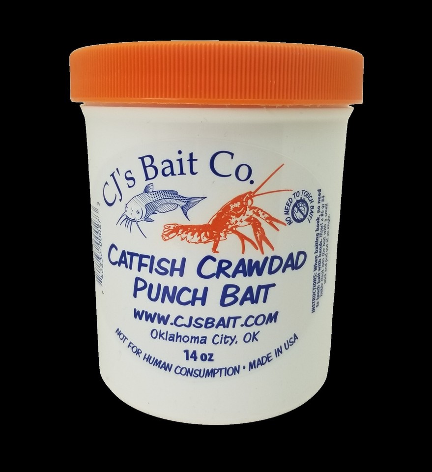 CJ's Catfish Punch Bait 5 Different Scents/Flavors 14 oz Jar No-Touch ...