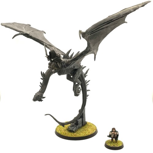 Ringwraith on Fell Beast 2 Painted Miniatures Nazgul Frodo Middle-Earth ...