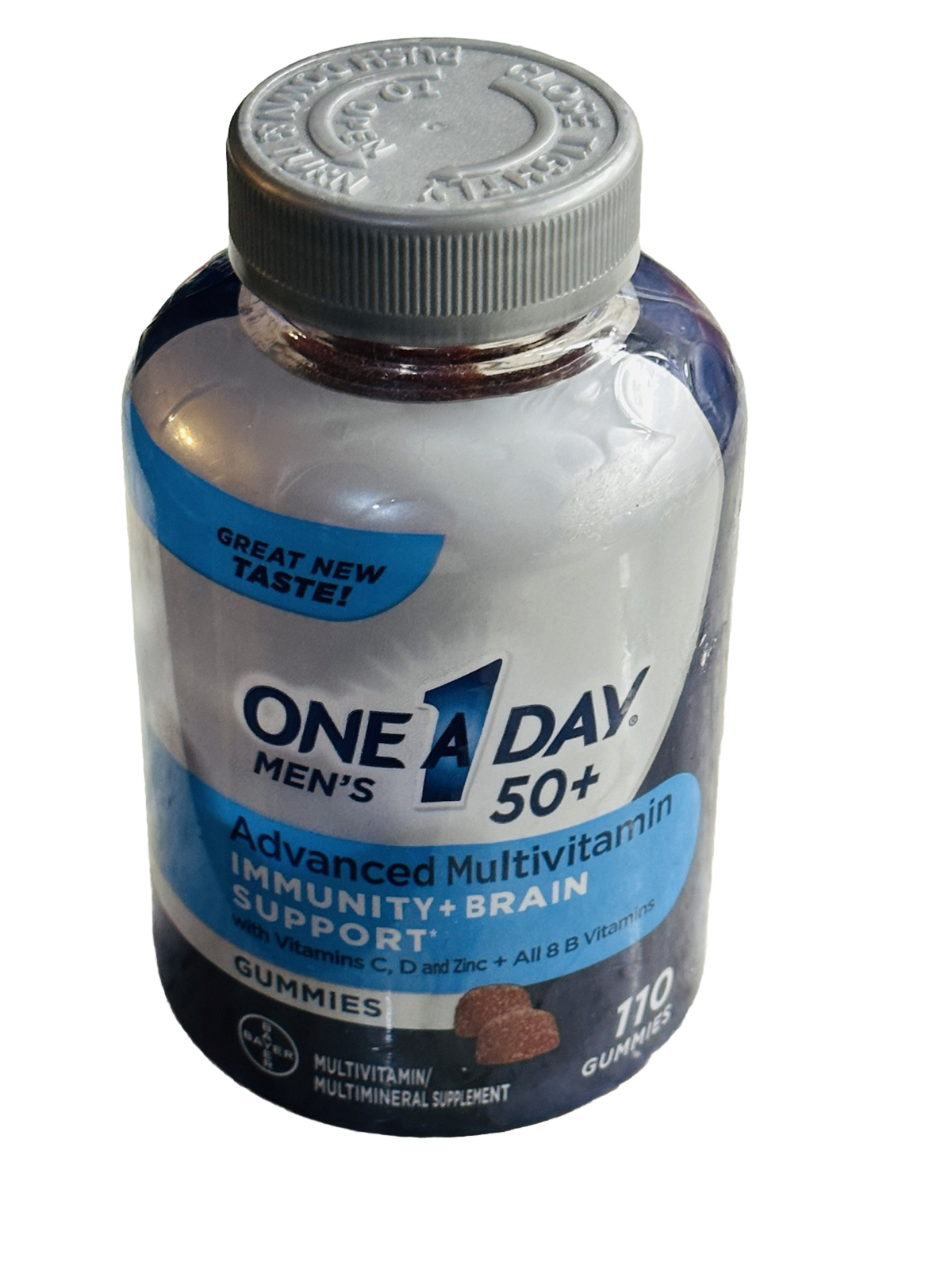 One A Day Men’s 50+ Gummies, Advanced Multivitamin For Men 50+ W/Brain ...