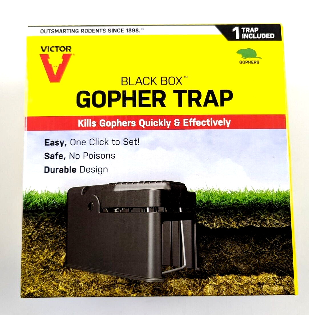 Victor Black Box Gopher Trap 0626 - Easy Set Trap, Safe, Durable (1 ...