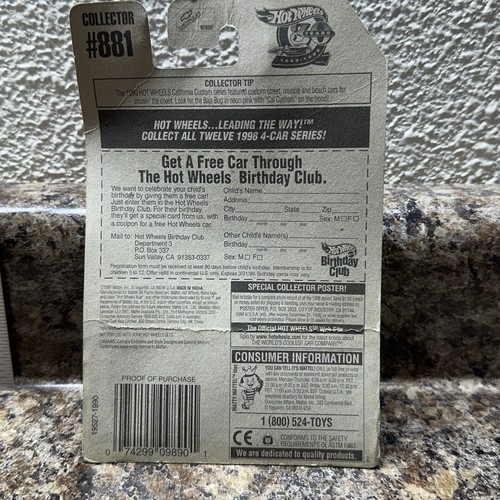 New 1998 Hot Wheels #881 '95 Chevy Camaro Black Red Interior Die-Cast 1/64 Vtg | eBay