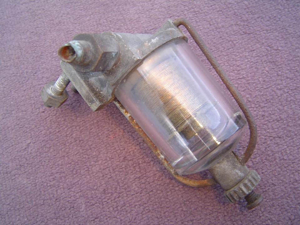 VINTTAGE CAR ZENITH GLASS BOWL FUEL FILTER VSCC | eBay UK