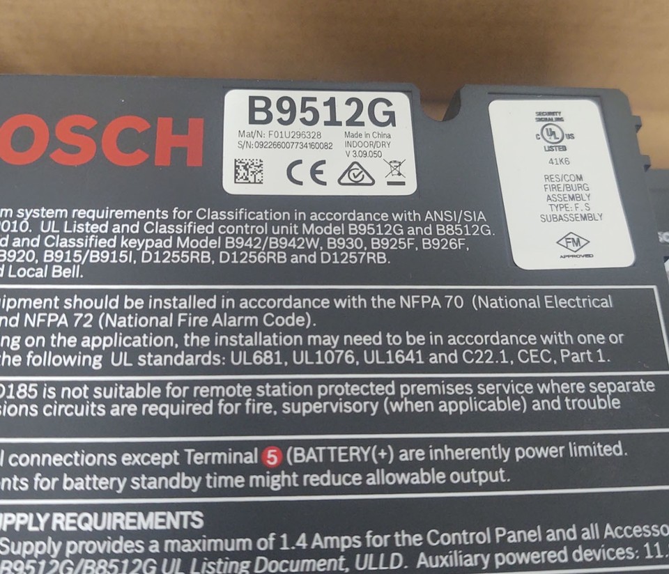 🔥Bosch Security B9512G Control Panel | eBay