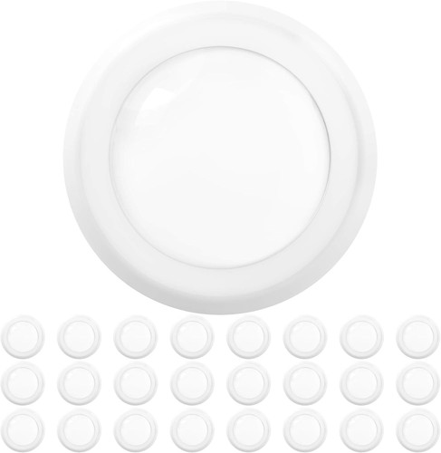 Sunco 24 Pack 5/6 Inch LED Disk Lights, Flush Mount 24 Pack, 2700K Soft ...