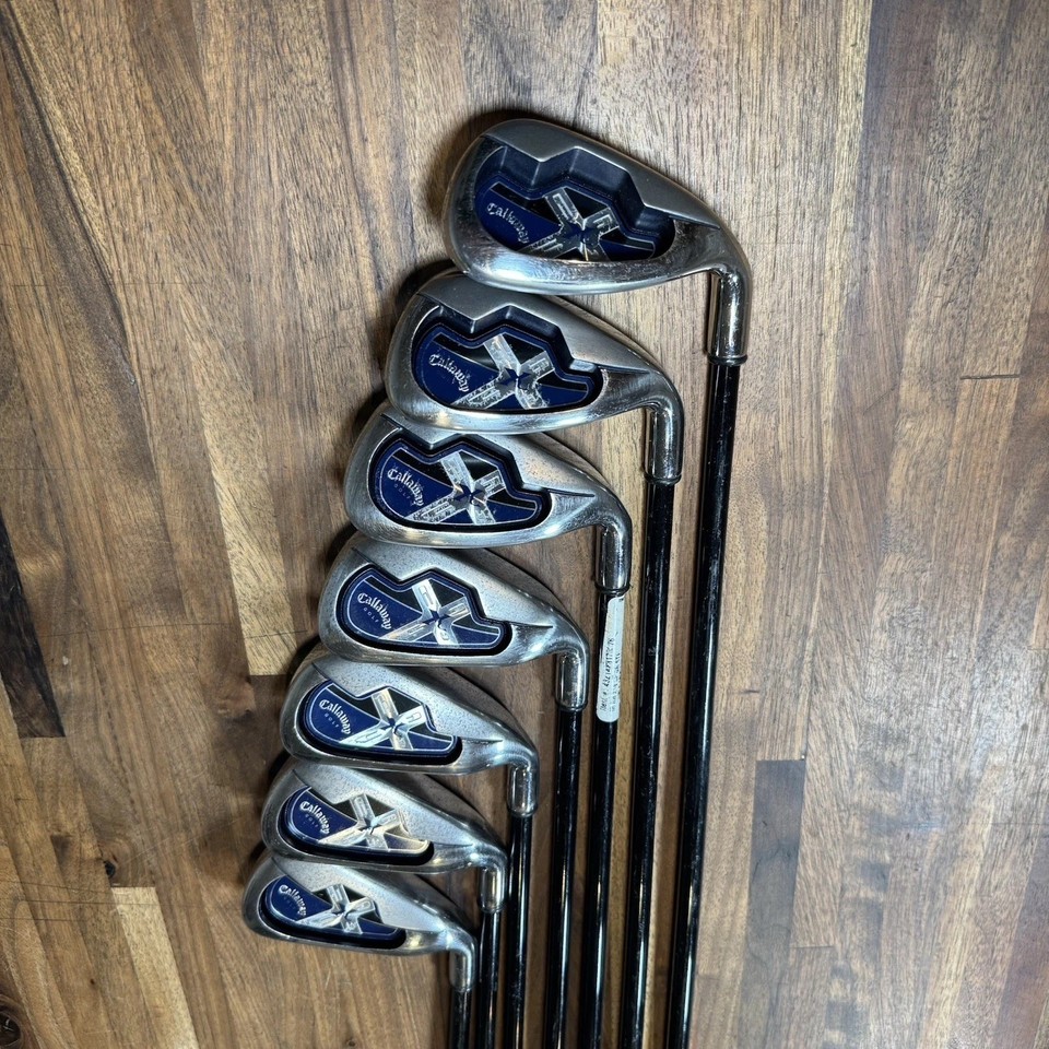 Callaway X18 Iron Set 3-PW Graphite Stiff Flex Callaway System 85 RH ...