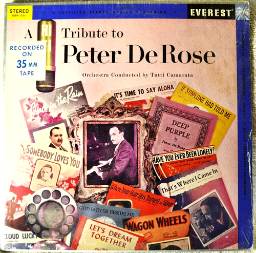 Tutti Camarata Tribute to Peter DeRose LP Vinyl Orig ST SEALED Piano ...