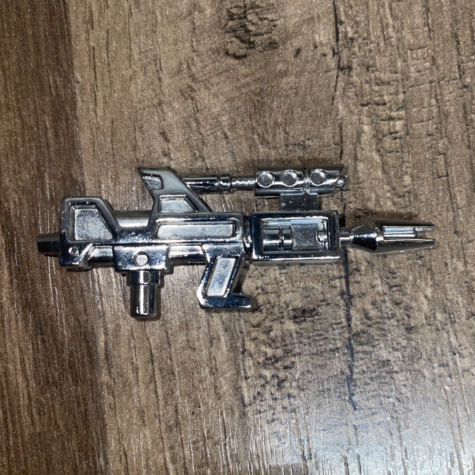 VTG Transformers Topspin Weapon Gun Blaster 1985 Chrome Silver G1 80s ...