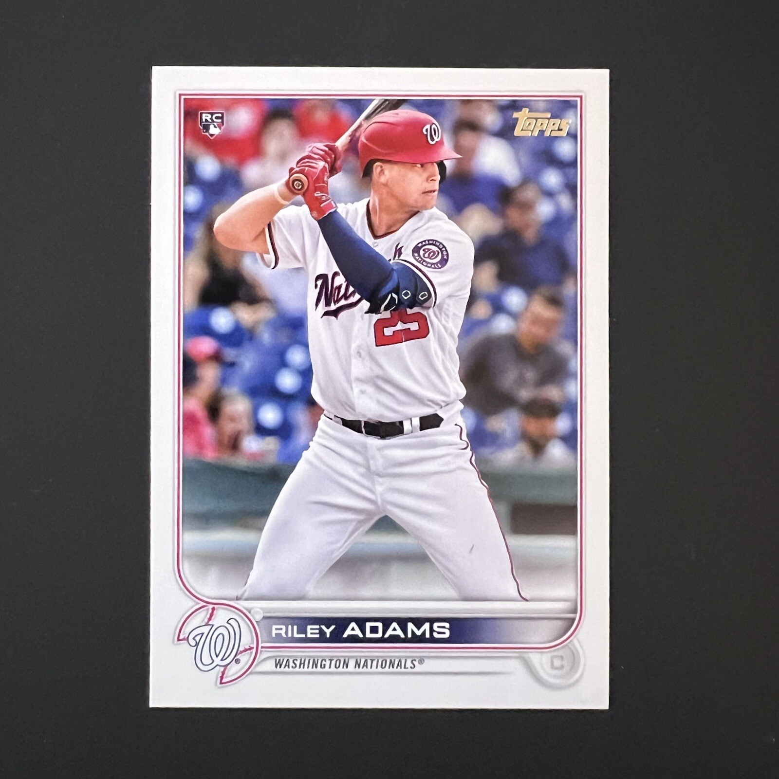 RILEY ADAMS ROOKIE CARD 2022 TOPPS SERIES 1 #158 RC WASHINGTON ...