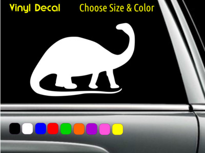 Brontosaurus Dinosaur Jurassic World Decal Car Window Sticker CHOOSE ...