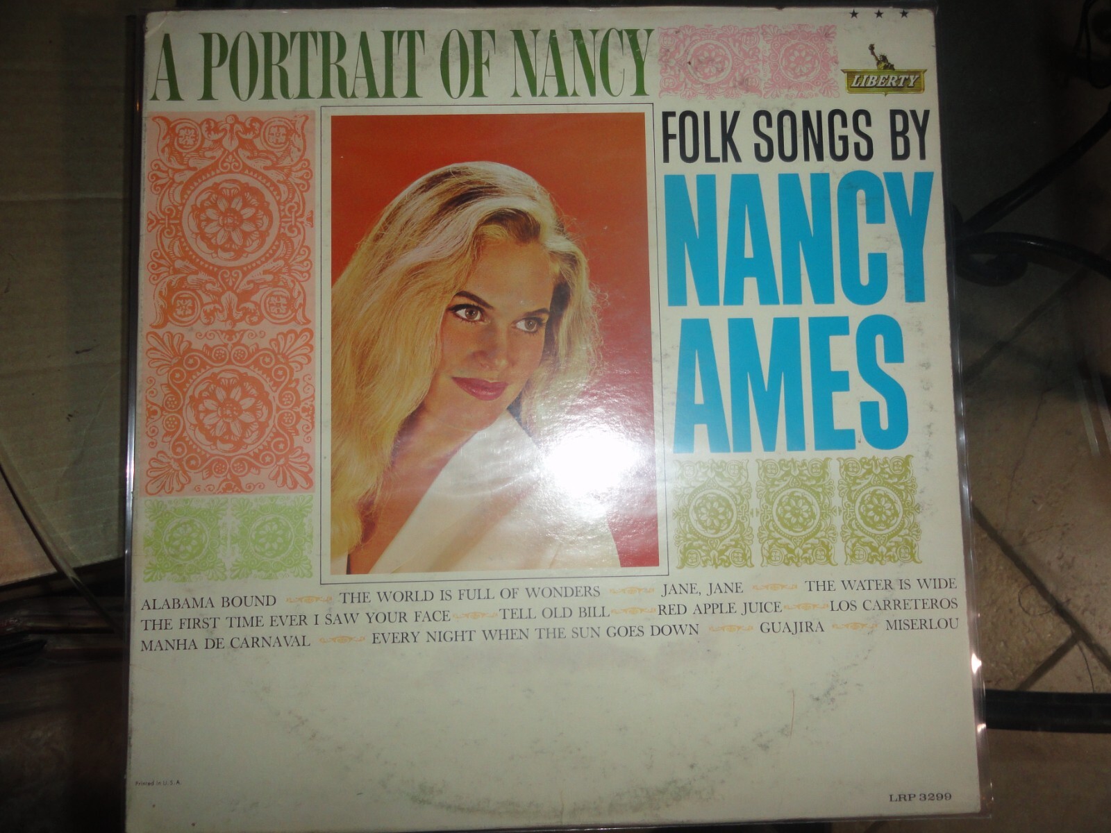 VINYL RECORD LP NANCY AMES A PORTRAIT OF NANCY FOLK SONGS BY NANCY AMES ...