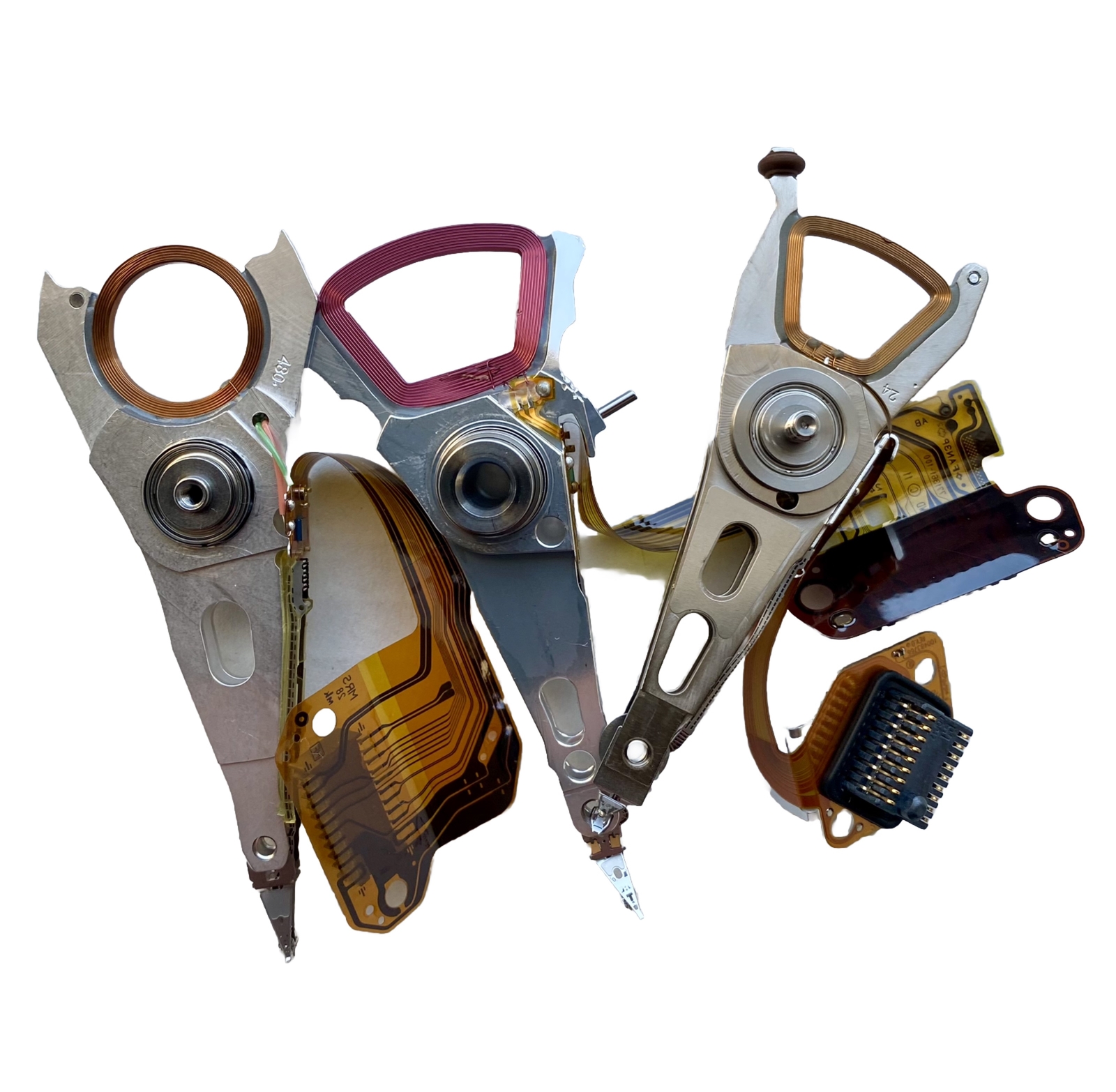 scrap Large hard drive 3.5” actuator arms Lot of 13 for gold recovery 6 ...