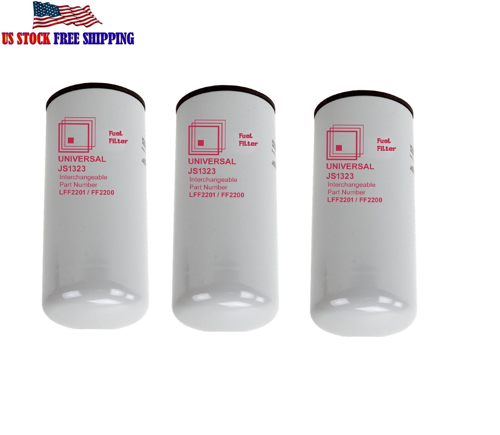 LFF2201-Fuel Filter JS1323 Replacement LFF2201/FF2200/P552200 (3Pack ...