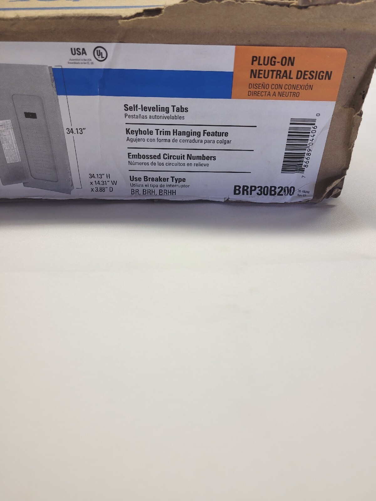 Eaton BRP30B200 Main Breaker Panel - Gray for sale online | eBay