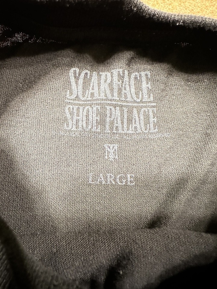 ScarFace Shoe Palace Long Sleeve Graphic Print Black T-Shirt Tony ...