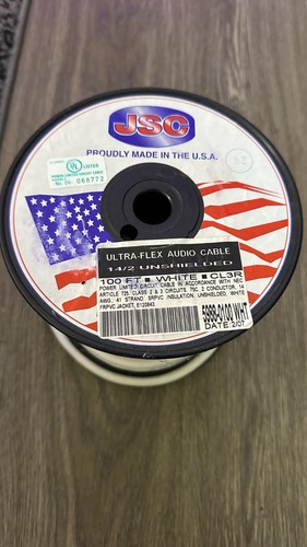 JSC Speaker Wire Twisted pair NEW 14/2 AWG Unshielded 100 Ft Spool | eBay