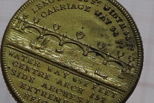 🧭 🇬🇧 UK GB 1831 THE NEW LONDON BRIDGE TOKEN BRASS HIGH GRADE 28mm B65 # ...