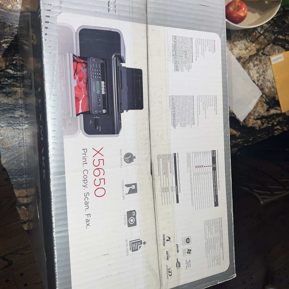 Lexmark X5650 All in One Inkjet Printer Copier Scanner Fax Open Box | eBay