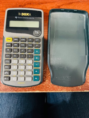 Texas Instruments TI-30Xa Scientific Calculator Solar Powered w/Cover ...