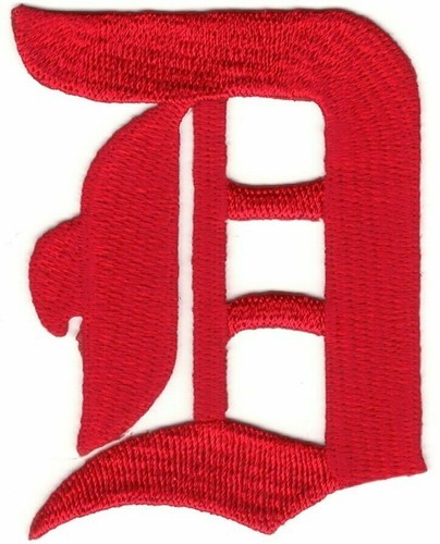 3" Fancy Red Old English Alphabet Letter D Embroidered Patch | eBay