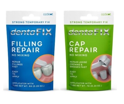 Dentafix Repair Fillings 8g + Dentafix Repair Loose Caps 7g ...