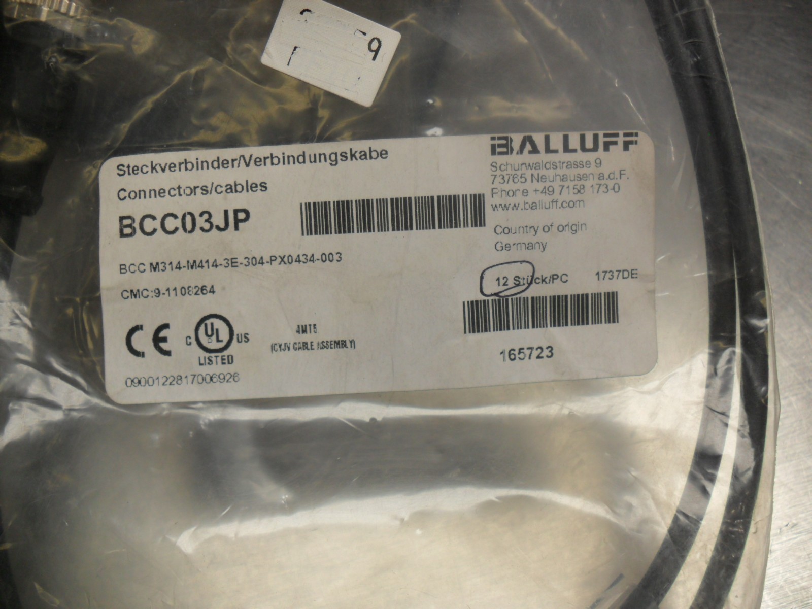 QTY 2 - BALLUFF BCC03JP - BCC M314-M414-3E-304-PX0434-003 | eBay