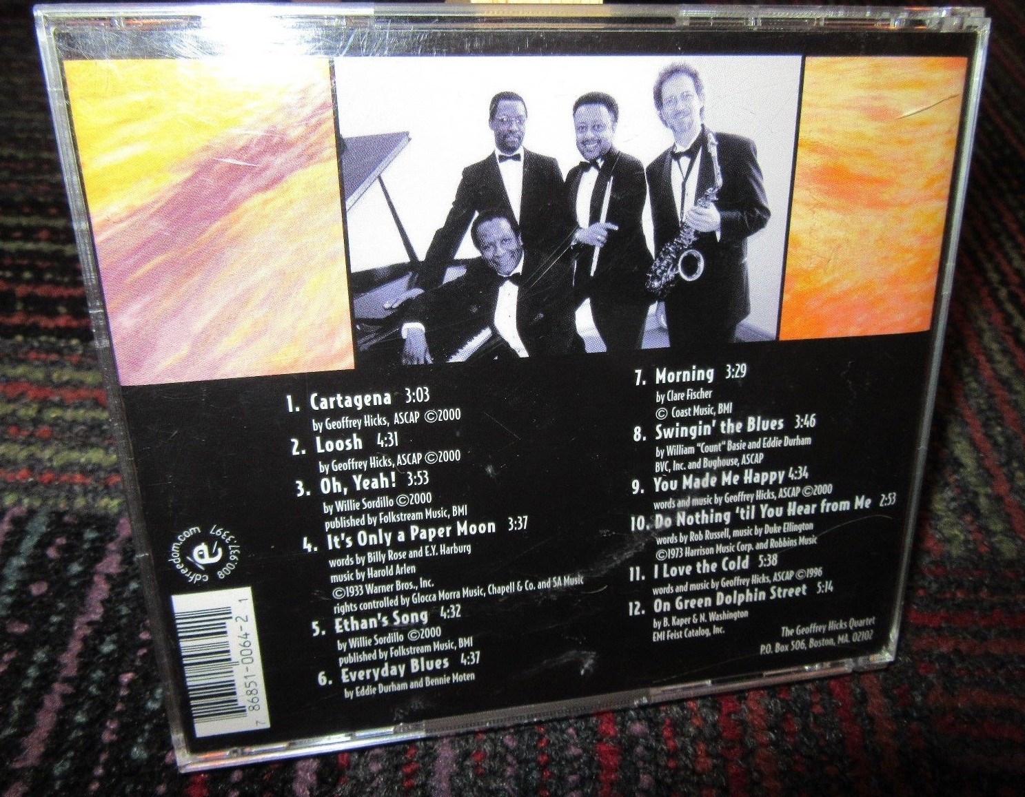 GEOFFREY HICKS QUARTET: CARTAGENA MUSIC CD, 12 GREAT TRACKS, GUC | eBay