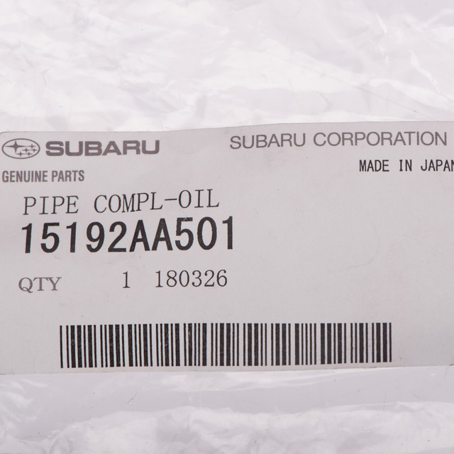 Genuine Subaru Impreza Oil Return Line 15192AA501 for sale online | eBay