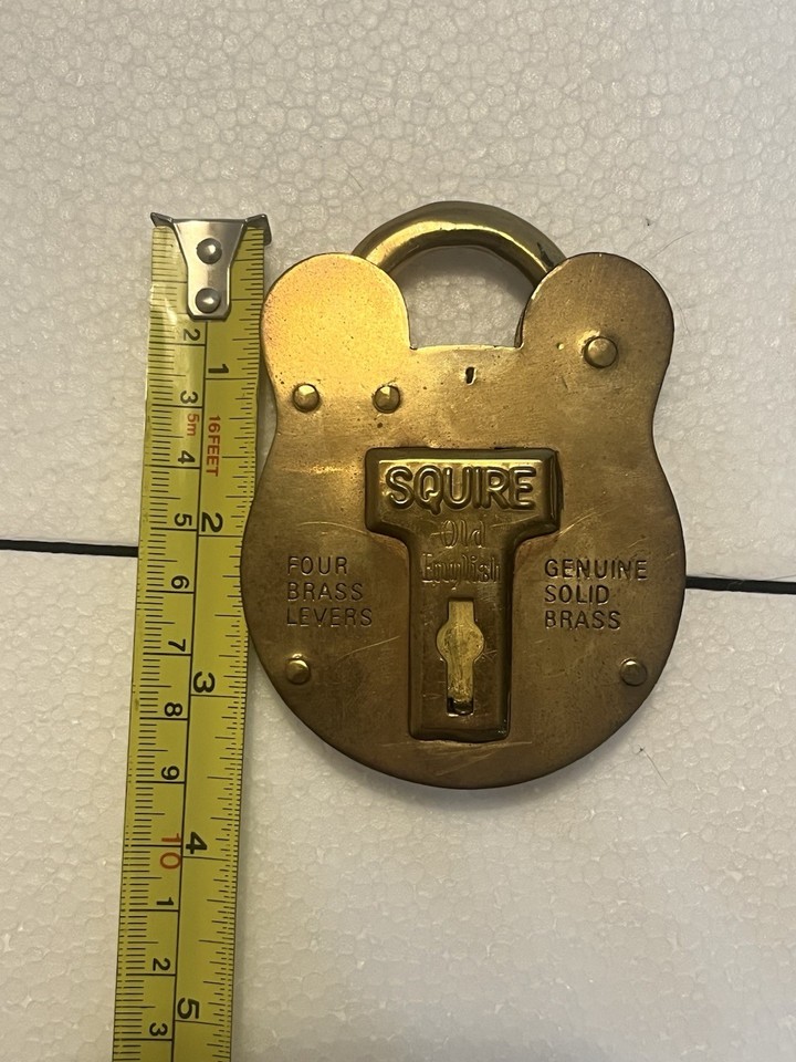 Vintage Squire Old English Genuine Solid Brass Lock 2 Keys Morgan & Sons LTD | eBay