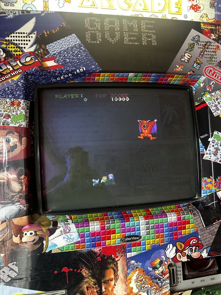 Late 80s 90s full size Arcade Machine with 600 plus games on GameElf ...