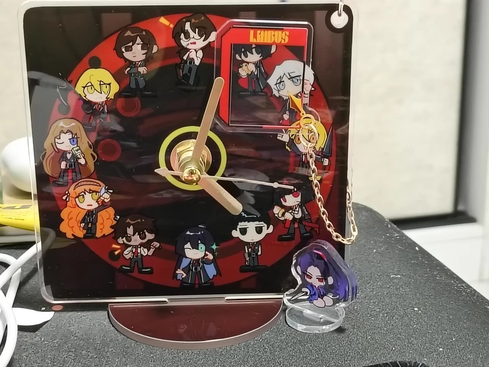 Anime Limbus Company Reproduction Dante Clock Acrylic Stand Desk ...