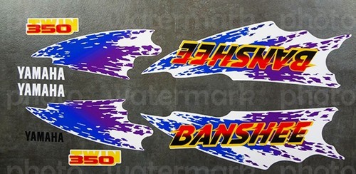 96' 1996 Yamaha Banshee Decals Stickers Quad Graphics 9pc kit YFZ350 ...