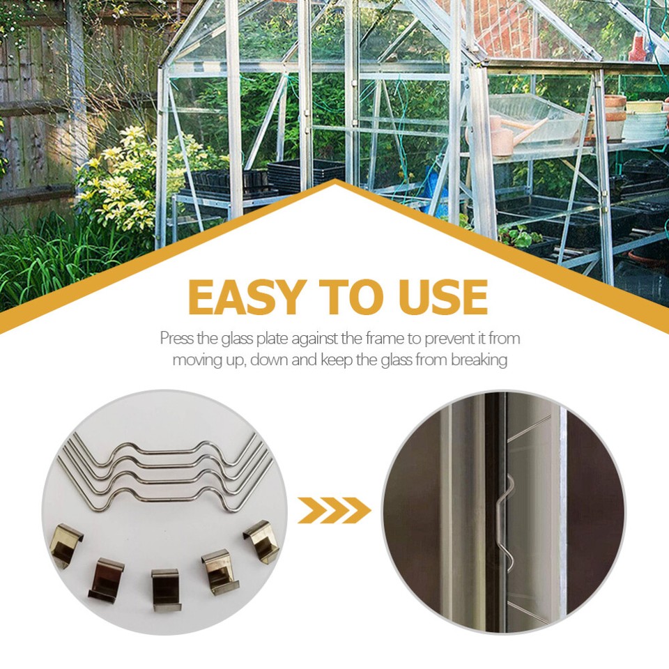 50pcs Stainless Steel Thick Backyard Gardening Portable Glazing W Type ...