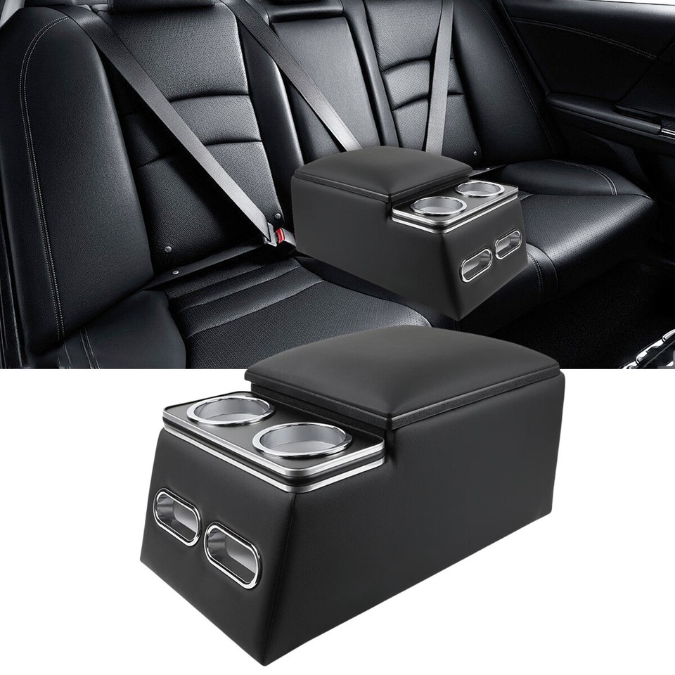 Universal Truck Seat Organizer with Cup Holders Rear Bench Seat Center ...