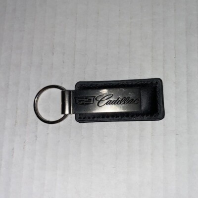 Cadillac Leather & Metal Keychain Keyring Open Road Cadillac New Jersey ...