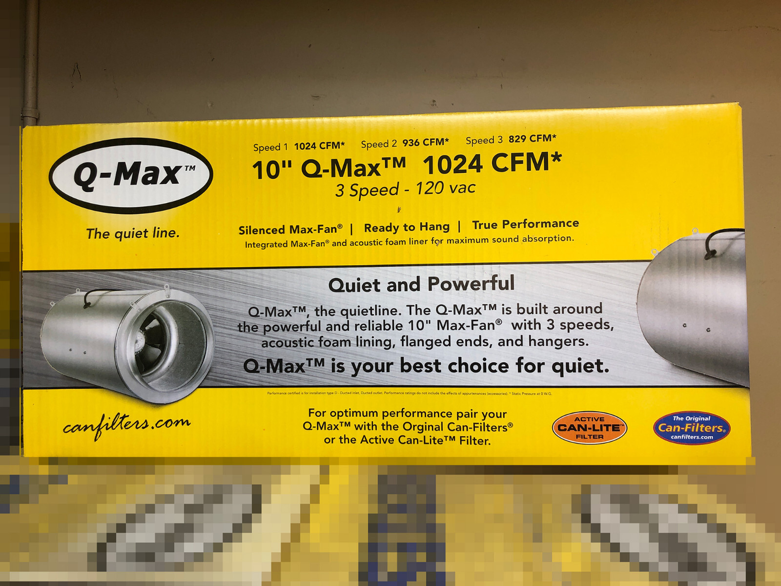 Can Fan 736750 Q-Max 1024 CFM 10” Metallics with Original Box for sale ...