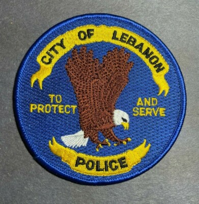 CITY OF LEBANON POLICE DEPARTMENT PATCH — AUTHENTIC, GOOD CONDITION | eBay