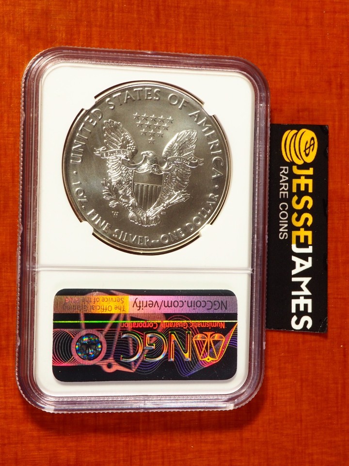 2016 W BURNISHED SILVER EAGLE NGC MS70 FROM ANNUAL DOLLAR COIN SET ...
