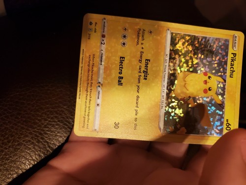 Pokémon TCG Pikachu McDonald's promo very rare double holo error card ...