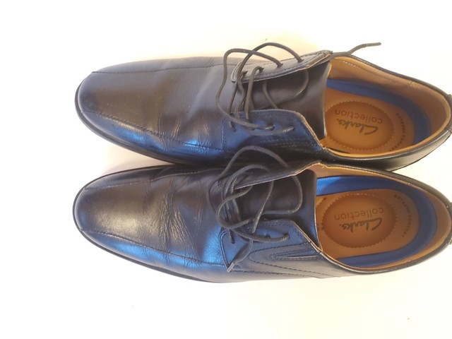 Clarks Collection Leather Loafers Shoes Mens Size 10 M US Black 15770 ...