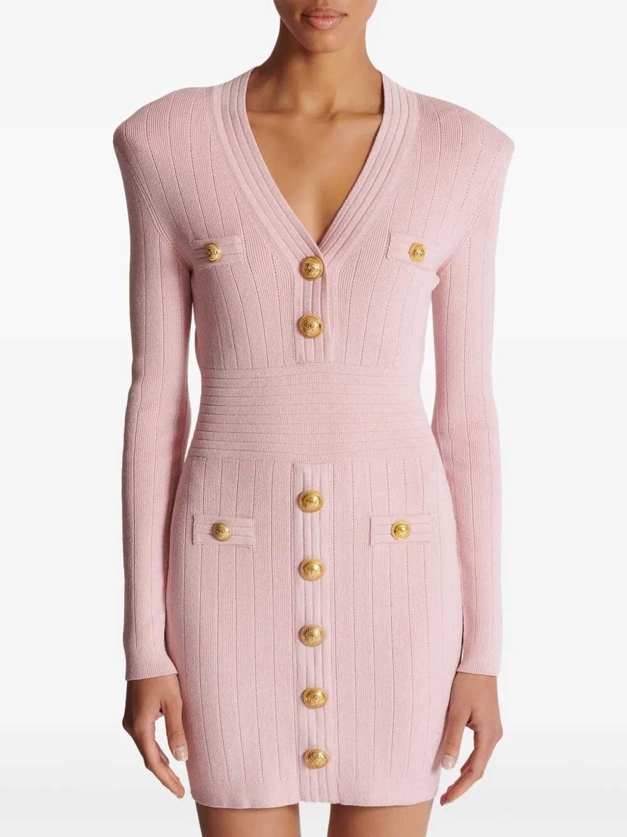 Balmain Dress BALMAIN X H&M Collection Launch Arrivals 2015 11 05