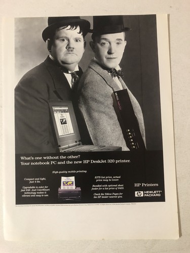 1994 HP Deskjet 320 Printer Vintage Print Ad Advertisement Laurel And ...
