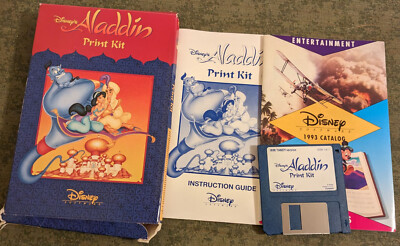 Disney's Aladdin Print Kit - retro PC game software - Complete - U.S ...