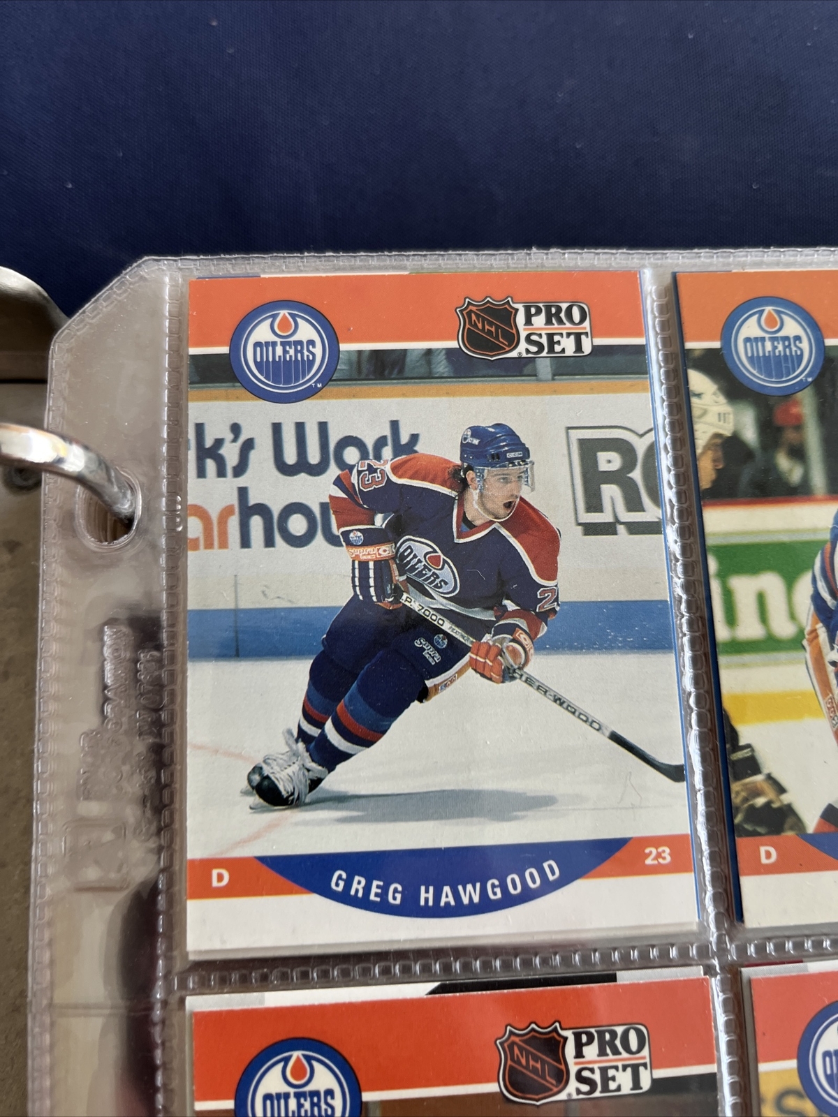 1990-91 Pro Set Hockey Card Greg Hawgood Edmonton Oilers #442 | eBay