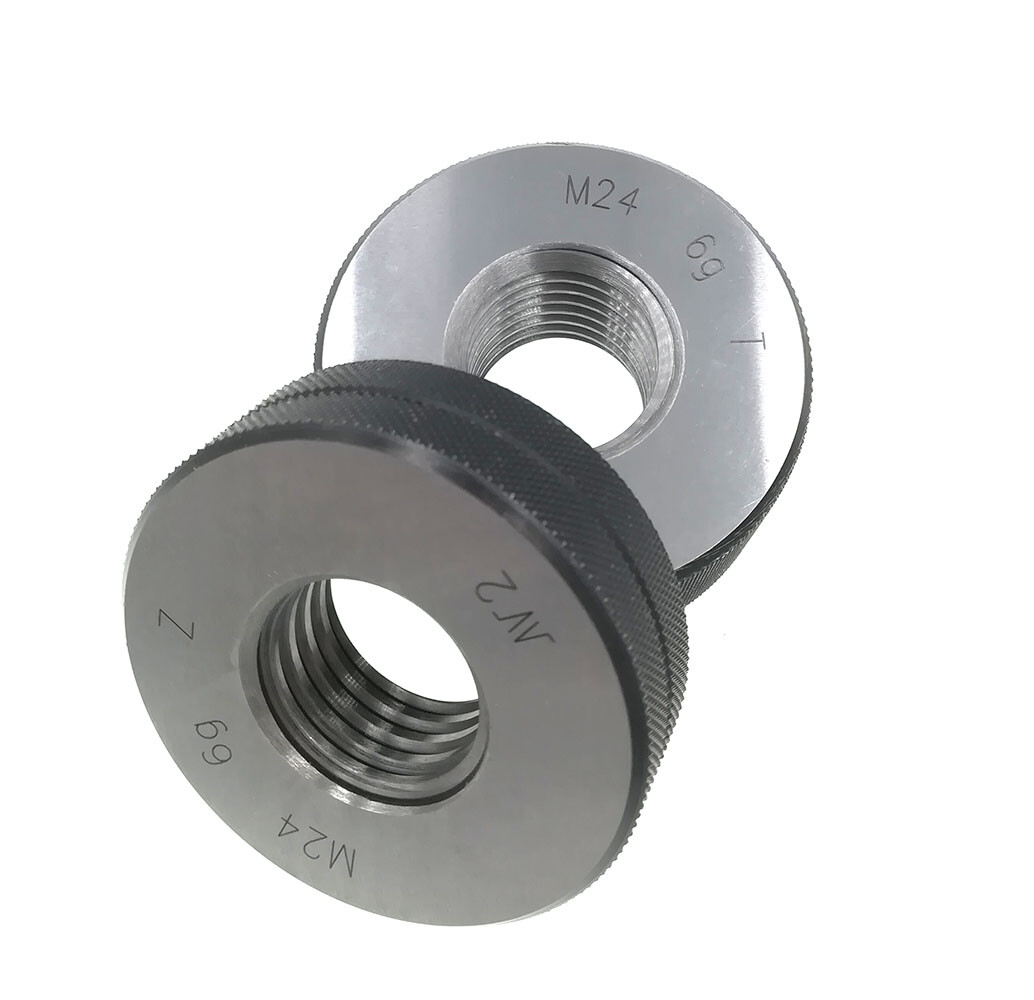 ISO Metric Thread Ring Gage M24 X 3 6g Threaded Ring Gauges GO And NOGO ...