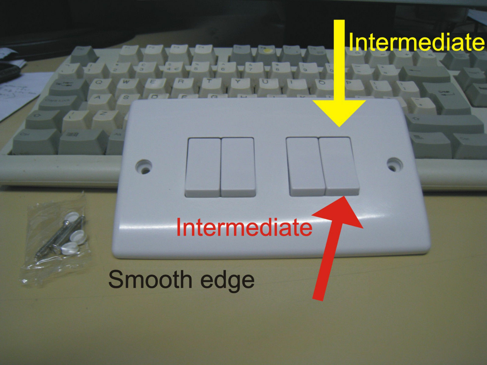 1 Intermediate Light Switch, 2 Way 3 way 2gang 3g 4g and 6g - Smooth ...