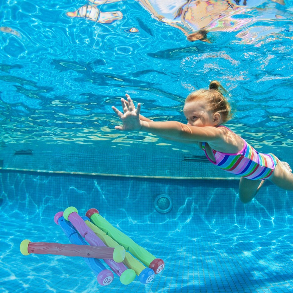 5pcs Kids Swimming Pool Training Toy Underwater Diving Stick Toys AJ ...