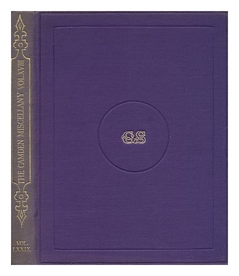 HASTINGS, WARREN (1732-1818). C. COLLIN DAVIES (ED.) Camden Miscellany ...