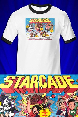Saturday Morning Cartoons Starcade 1982 T-SHIRT FREE S&H USA | eBay
