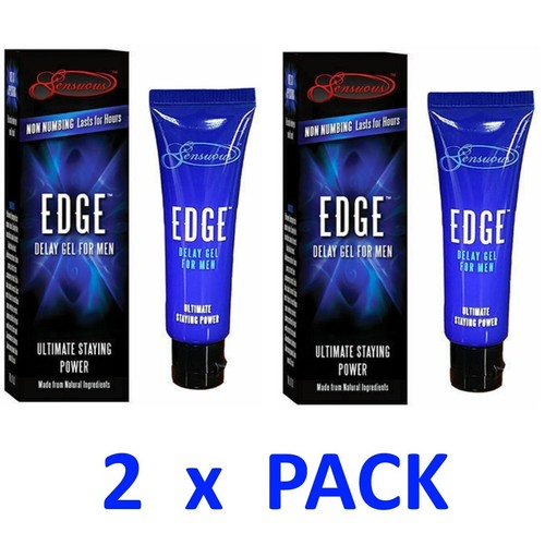 2 x Edge Delay Gel for Men Premature Long Last Prolong Sex Stay Hard ...